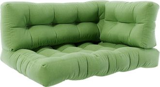 Vicco Palettenkissen Set Flocken, Gr&uuml;n, 120 x 80 cm 3 Teile, Vicco