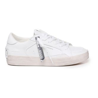 Crime London Wei&szlig;e Ledersneakers mit Bandsohle - - Shoes - Herren - Wei&szlig; - 44 EU