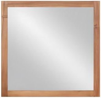 Vente-Unique Miroir carr&eacute; avec Contour en Bois dacacia - 60 x 60 cm - SEPANG