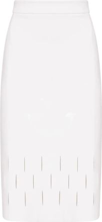 Gloria Coelho Midirock mit Cut-Outs - Wei&szlig;