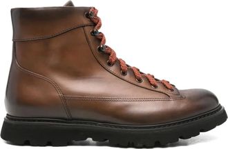 Doucal's Homme, Chaussures, Brun, Taille: 42 EU Bottines en Cuir avec Fermeture Éclair