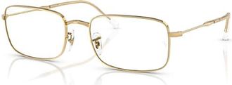 Ray-Ban Rb3746v Optics Arista Gold Fassung Klar Glas Polarisiert 54-20
