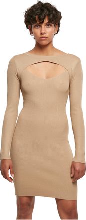 Urban Classics Damen Casual Dress, Material: 35 Prozent Viskose, 35 Prozent Polyacryl - PC, 30 Prozent, Unionbeige, S