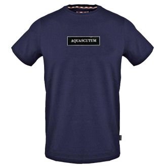 Aquascutum T-Shirt f&uuml;r Herren, Baumwolle (Marine)