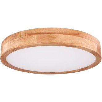 Globo Lighting Plafonnier led sommeil lampe de chambre damis look bois d&eacute;cor projecteur dimmer Globo 41745-24