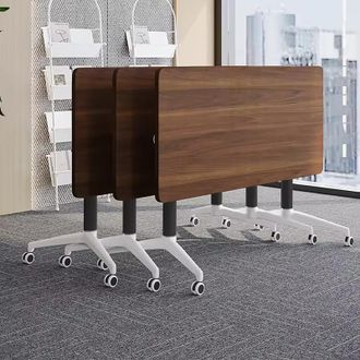 Generic Klappbarer Konferenztisch, moderner mobiler Schulungstisch mit leisen Rollen f&uuml;r B&uuml;ro und Klassenzimmer, platzsparendes Klappdesign (140 x 51 x 76 cm)