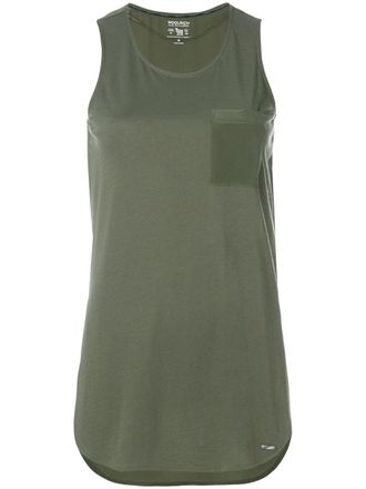 Woolrich long-line tank top - Gr&uuml;n