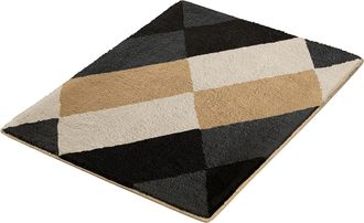 Kleine Wolke Badteppich Ayana, Farbe: Schwarz, Material: 100 % Polyacryl, Gr&ouml;&szlig;e: 55x 65 cm