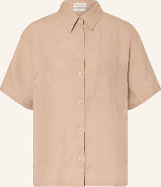Marc O'Polo Marc Opolo Hemdbluse Aus Leinen beige