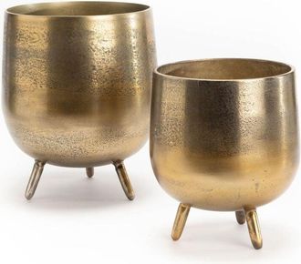 Amadeus Set de 2 cache pots or - Amadeus