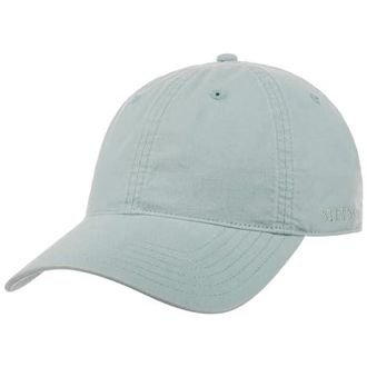 Stetson Casquette Ducor Sun Guard Femme/Homme - en Coton Fitted Protection Solaire avec Visiere, Ferme a lArriere Ete Printemps-ete - L (58-59 cm) Bleu Clair