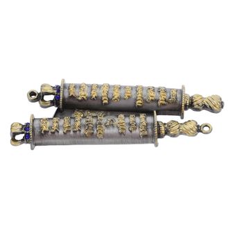 Soimiss Metal Mezuzah mit Segensrolle Jüdisches Tür dekor Religiöse Wohnkultur Kulturelles Schmuckstück aus Jerusalem Schutz und Segen für Zuhause Dunkelgrau 