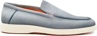 Santoni Homme, Chaussures, Bleu, Taille: 42 EU Mocassins &agrave; Surpiq&ucirc;res