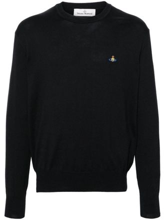 Vivienne Westwood sweat &agrave; broderies Orb - Noir