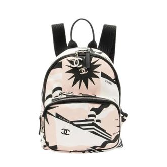 Chanel Sac &agrave; dos en toile Pre-owned - Femme - Pre-owned - Multicolore - Taille: ONE Size