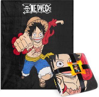 OnePiece Decke Fleece Kuscheldecke Flauschig für Männer, Teenager Merch Anime Geschenke