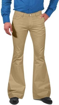 Generic Pantalon des ann&eacute;es 70 pour homme - Pantalon en jean pour homme - Pantalon en jean pour homme - Pantalon en jean pour lext&eacute;rieur et la maison, kaki, X