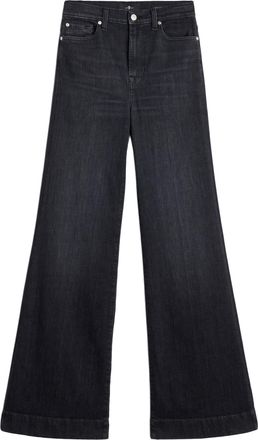 7 For All Mankind Womens MODERN Dojo Blacky Jeans, Black, 27W