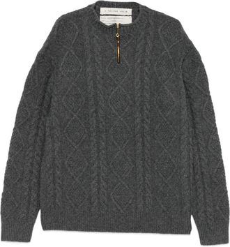 A Tentative Atelier pull en maille torsadé - Gris