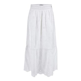 Guess Femme, Jupes, Blanc, Taille: 44 FR Jupe en dentelle style Frida San Gallo