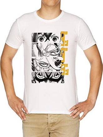 Vendax Dandadan Anime Eyes W Kaji T-Shirt Homme Blanc