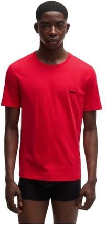 HUGO BOSS Hommes T-Shirt RN Triplet P Lot de Trois t-Shirts en Coton à Logo imprimé