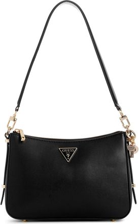 Guess Damen Daryna Top Zip Shoulder Bag Umh&auml;ngetasche, Schwarz