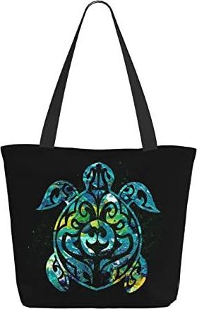 AOOEDM Sac shopping femme tortue de mer hawa&iuml;enne 33 x 27,9 x 17,8 cm. Le cadeau parfait pour la Saint-Valentin. Cest de la Saint-Valentin pour maman, fille,