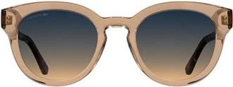 Lacoste Lunettes de soleil pour femme L6070S - Marron clair avec verres dégradés bleu marron