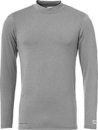 Uhlsport Herren Distinction Colors Baselayer Shirt Herren Shirt, grau, dark grey melange, XL