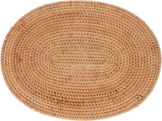 Artibetter Tofficu Dekoratives Gewebtes Platzset aus Hitzeisolierendem Material Ovales Tischset f&uuml;r Haushalt Sch&uuml;tzt Tisch vor Kratzern Flecken und Hitze Pflegel