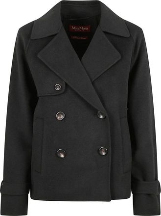 Max Mara Femme, Manteaux, Noir, Taille: 34 FR Nupar Coat