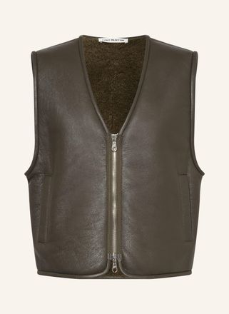 Cole Buxton Cole Buxton Lederweste gruen