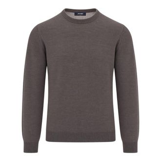 K-Way Rundhals-Strickware - - Knitwear - Herren - Braun - M