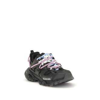 Balenciaga Womens Black Polyester Athletic Sneakers