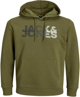 Jack & Jones Homme, Sweatshirts et sweats &agrave; capuche, Vert, Taille: S Sweat &agrave; capuche