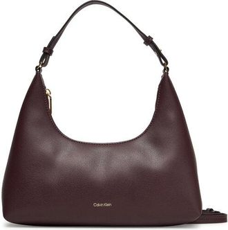 Calvin Klein Handtasche Foil Logo Conv Shoulder Bag LV04F3272G Dunkelrot