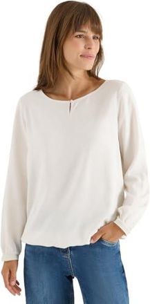 Cecil 3411876 Chemisier de Couleur Unie, Grège Clair, XXL Femmes