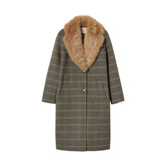 Twinset Femme, Manteaux, Gris, Taille: 36 FR Manteau droit