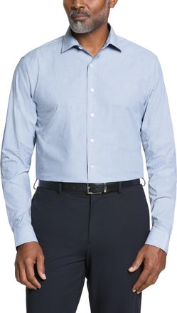 Kenneth Cole Unlisted Herrenhemd, schmale Passform, kariert und gestreift (Gemustert), Blau, 38 cm- 39 cm Hals 86 cm- 89 cm &Auml;rmel