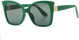 Generic Lunettes de soleil surdimensionnées pour homme et femme - Tendance - Motif léopard - Nuances UV400 - Vert - Taille unique 2026