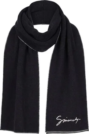 Givenchy Mens Bicolor Wool Scarf