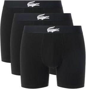 Lacoste Lot de troix boxers en coton m&eacute;lang&eacute;