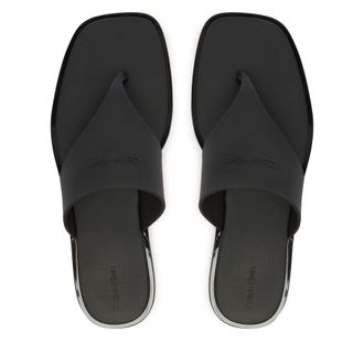 Calvin Klein Zehentrenner Calvin Klein Jelly Sandal Thong Mat Tran Tpu HW0HW02964 Schwarz