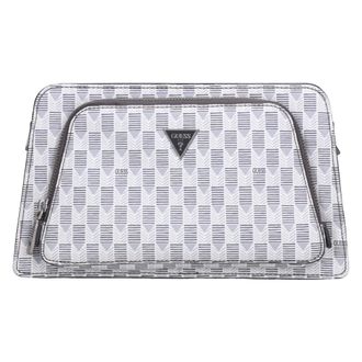 Guess Geometrischer Print Jet Set Crossbody Bag - - Bags - Herren - Wei&szlig; - ONE SIZE