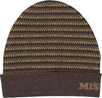 Missoni Caps & M&uuml;tzen - Knitted Wool Hat With Ribbed Trim - Gr. ONE SIZE - in Schwarz - f&uuml;r Damen