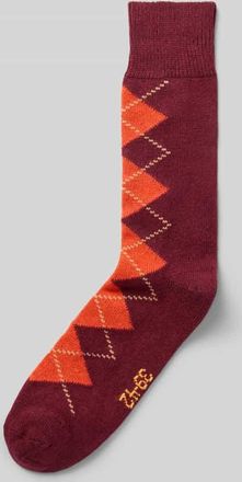 Unio Hamburg Socken mit Kaschmir-Anteil im Karo-Design