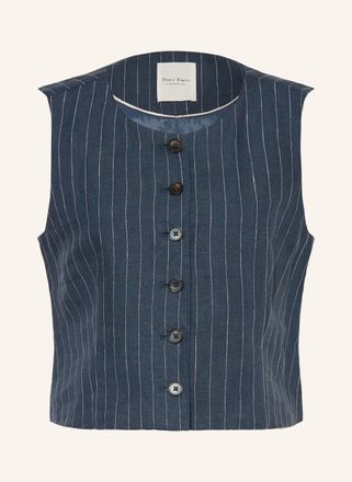 Part Two Weste Azaniapw Aus Leinen blau