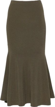 Self Portrait Femme, Jupes, Vert, Taille: 36 FR Jupe Midi