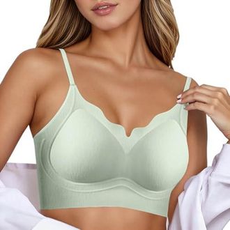 Generic Soutien Gorge Invisible Soutien Gorge sans Armature Brassiere Femme sans Armature De Classique Push Up Non Rembourr&eacute;e Seamless T-Shirt Bra Soutien L&eacute;g